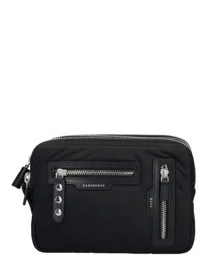 ANYA HINDMARCH Recycled Polyester Bag With Bos Taurus Leather Details - Black
