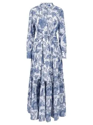 MC2 SAINT BARTH MC2 SAINT BARTH Printed Cotton Maxi Dress