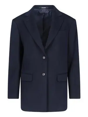 Tagliatore 100% Cashmere Double Breasted Jacket - Blue