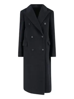 Tagliatore 100% Cashmere Double Breasted Jacket - Grey