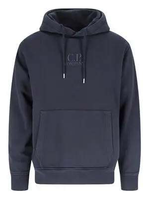 C.P. COMPANY 100% Cotton Crewneck Sweater - Blue