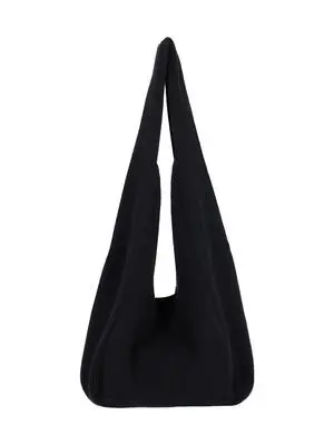 AYA MUSE Wool-cashmere Blend Shoulder Bag - Black