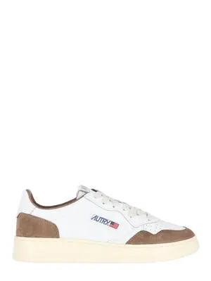 AUTRY Leather & Suede Sneakers - White