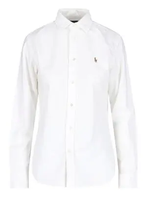 Polo Ralph Lauren 100% Cotton Classic Collar Polo Shirt - White