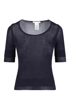 LEMAIRE Lemiare Viscose-silk Jersey T-shirt - Blue