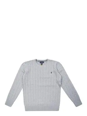 Polo Ralph Lauren Polo Ralph Lauren Yellow Cable-Knit Crewneck Long Sleeve Sweater Grigio