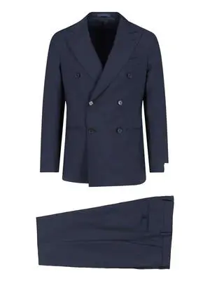 Caruso Wool-mohair Dress - Blue