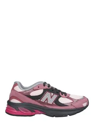 NEW BALANCE New Balance Leather And Mesh Lace-Up Sneakers Violet