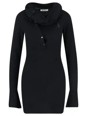 ATTICO THE ATTICO Wool-Cashmere Knit Slip Dress