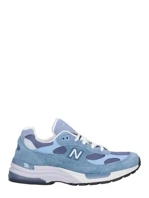 NEW BALANCE Suede And Mesh Lace-up Sneakers - Blue