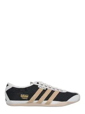 Adidas Leather Sneakers With Rubber Sole - Black