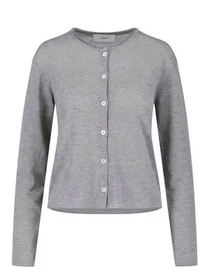 DUNST Button-front Knit Cardigan - Grey