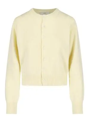 DUNST DUNST Button-Front Knit Cardigan Yellow
