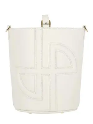 PATOU Lightweight Calf Leather Mini Bag - White
