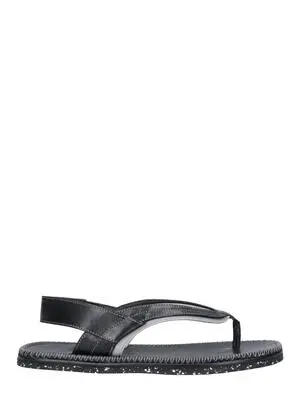 KIKO KOSTADINOV Calf Leather Sandals With Rubber Sole - Black