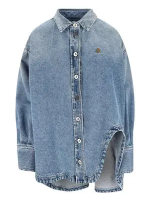 Attico 100% Cotton Shirt - Blue