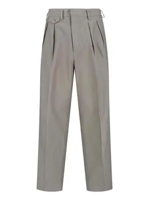 KAPTAIN SUNSHINE Cotton Tapered Trousers - Green