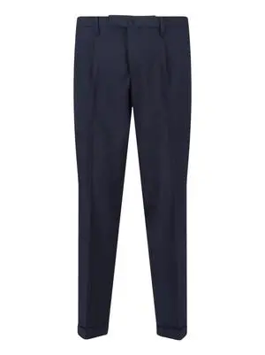 BRIGLIA 1949 Tailored Wool-blend Trousers - Blue