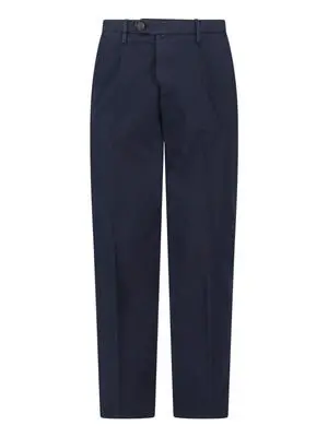 BRIGLIA 1949 Stretch Cotton Trousers - Blue