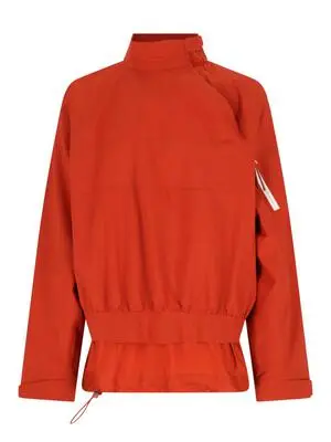 Lacoste Stretch Knit Jacket - Orange