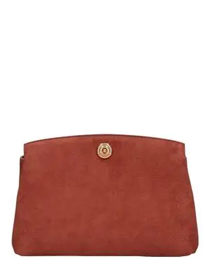 LIFFNER Calf Leather Shoulder Bag With Buckled Detail - Brown