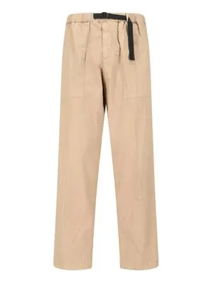 WHITE SAND Light & Natural Stretch Cotton Trousers - Beige