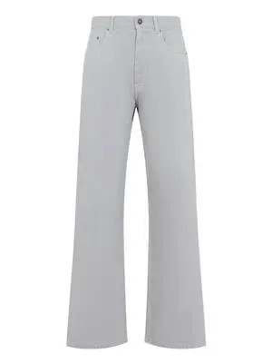 Phoebe Philo Cotton Zip Jeans - Grey