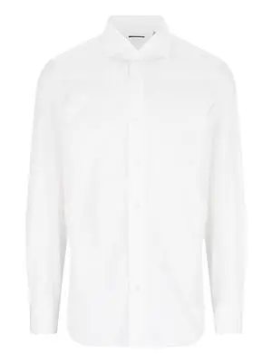 FINAMORE 1925 100% Cotton Dress Shirt - White