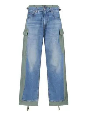 JUNYA WATANABE JUNYA WATANABE Paneled Wide-Leg Cargo Jeans