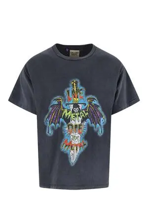 GALLERY DEPT. Vintage Cotton Graphic T-shirt For - Blue
