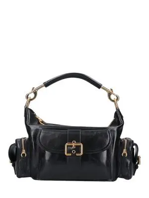 Chloé Buffalo Leather Flap Mini Bag - Black