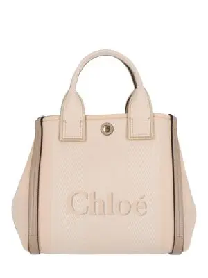 Chloé Cotton And Calf Leather Shoulder Bag - White