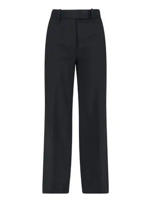 Calvin Klein Tailored Straight-leg Trousers - Black