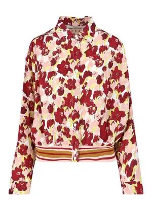 Marni Floral Print Silk Shirt - Multicolour