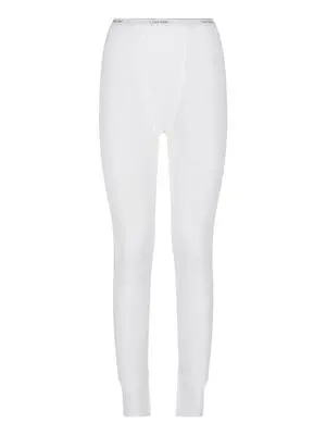 Calvin Klein Tailored Cotton-viscose-silk Trousers - White