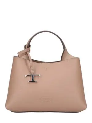 TOD`S Tod's Calf Leather Shoulder Bag - Beige