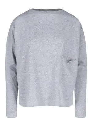MA'RY'YA 100% Cotton Long Sleeve Pocket Polo - Grey