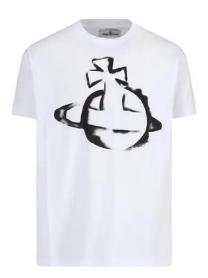 VIVIENNE WESTWOOD Lightweight 100% Cotton T-shirt - White
