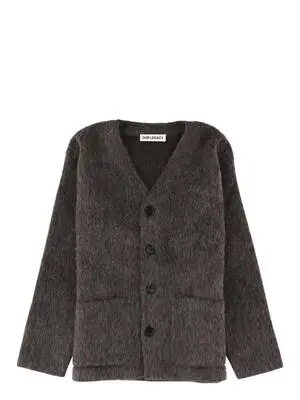 Our Legacy Fuzzy Button-front Cardigan Jacket - Grey