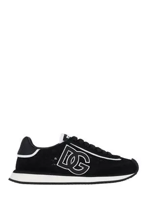 Dolce & Gabbana Dolce & Gabbana Crystal Logo Low-Top Sneakers Black