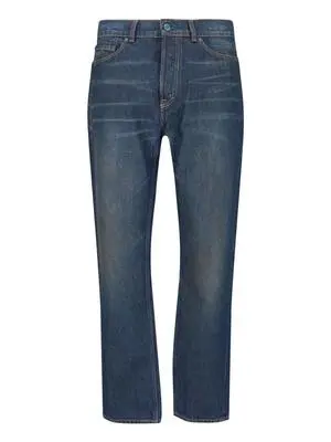 Our Legacy OUR LEGACY Slim Straight Jeans In Dark Wash Denim Blue