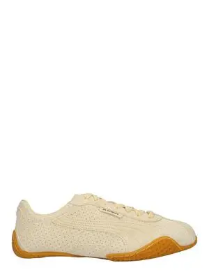PUMA Leather Lace-up Sneakers - Beige