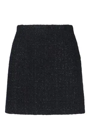 Tagliatore Wool-blend Mini Skirt - Black