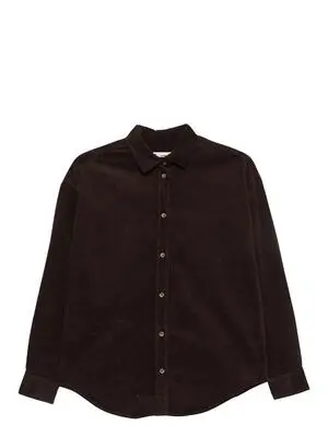 MC2 SAINT BARTH Striped Button-up Shirt - Brown
