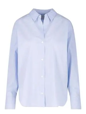 MC2 SAINT BARTH Striped Button-up Shirt - Light Blue