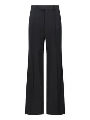 Phoebe Philo Wide-leg Tailored Trousers - Black