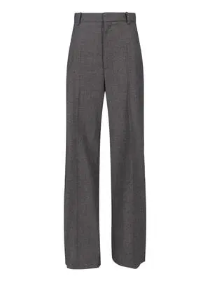 Phoebe Philo Tailored 100% Wool Trousers - Grigio