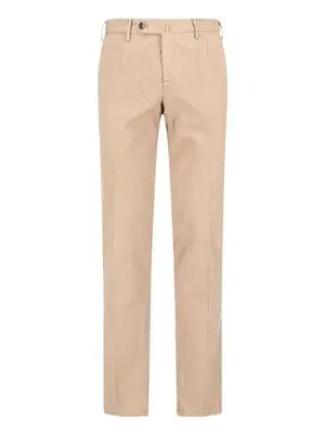 PT TORINO Lyocell-cotton Stretch Trousers - Brown