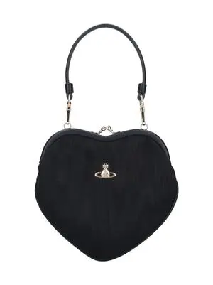 VIVIENNE WESTWOOD Heart-shaped Viscose Mini Bag - Black