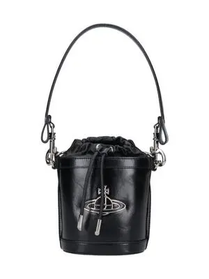 VIVIENNE WESTWOOD Orb Logo Bucket Bag - Black